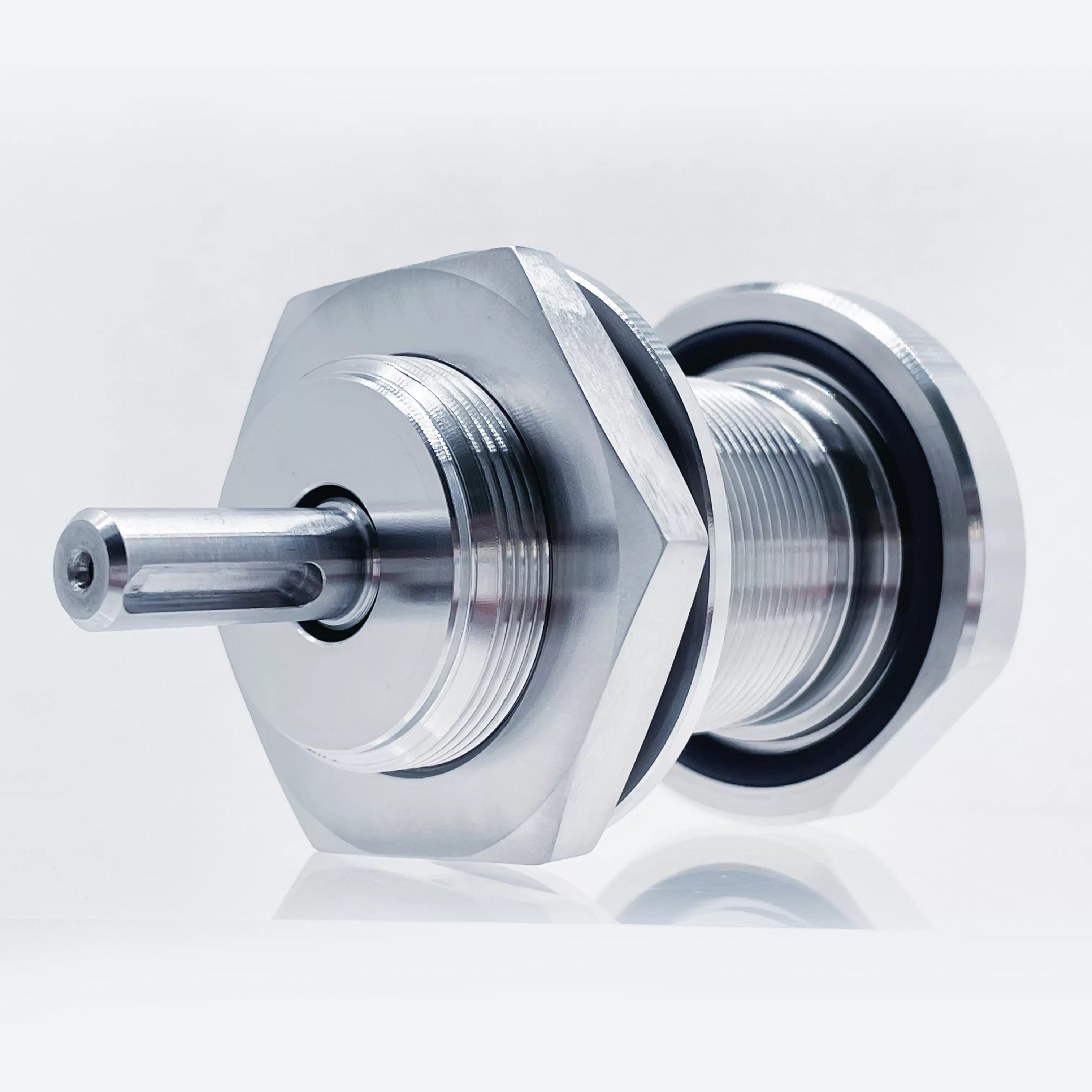 Moretec SNB010NN Nut-Mount Feedthroughs with Solid Shaft